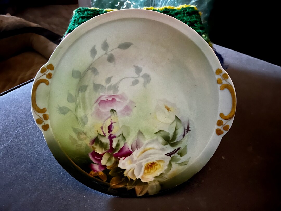 Antique 1920s Thomas Sevres China, Artist-signed Moes Favoris, Hand ...