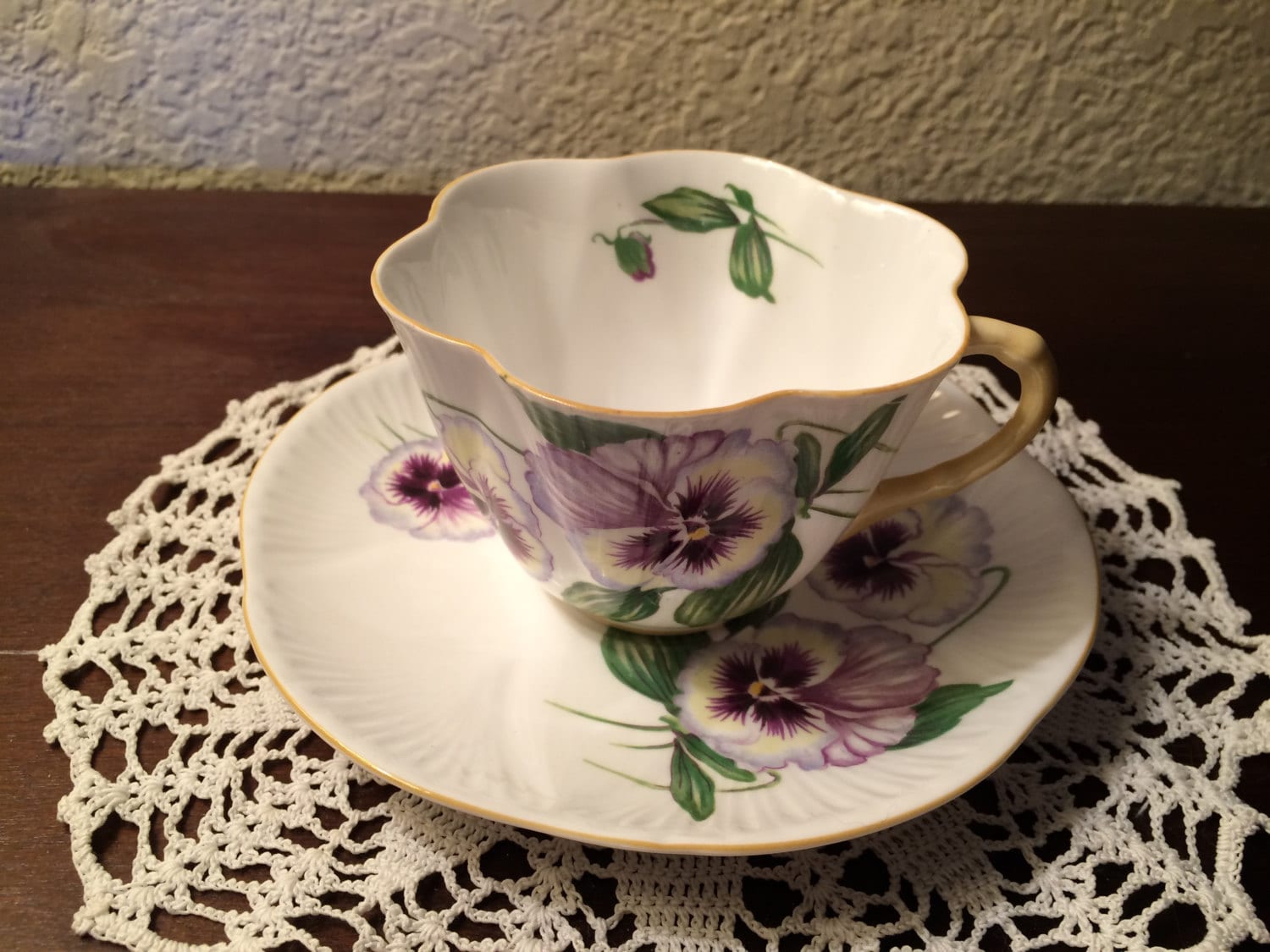 1950s Shelley England Pansy, Dainty Shape, Cup & Saucer - Etsy