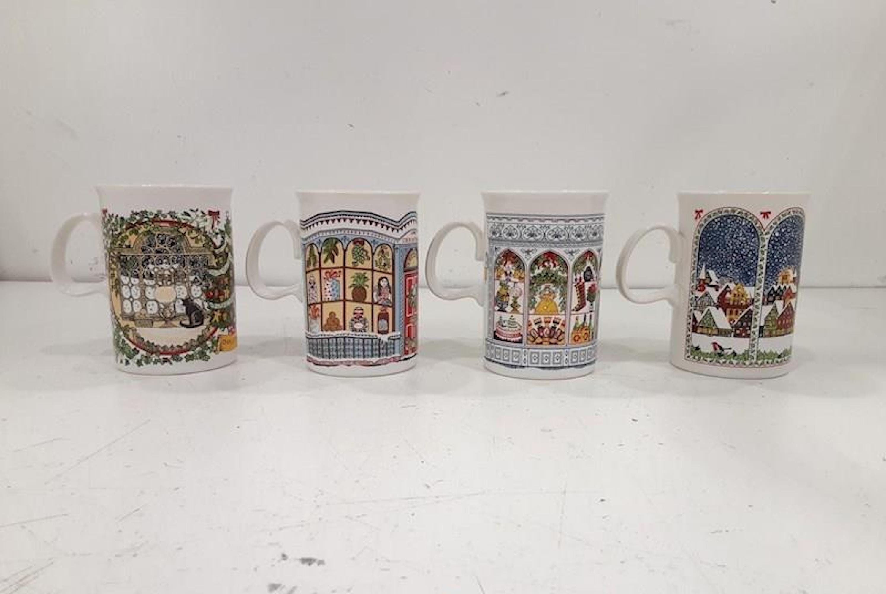 1970s Dunoon Bone China Made in Scotland Christmas Holiday Scenes ...