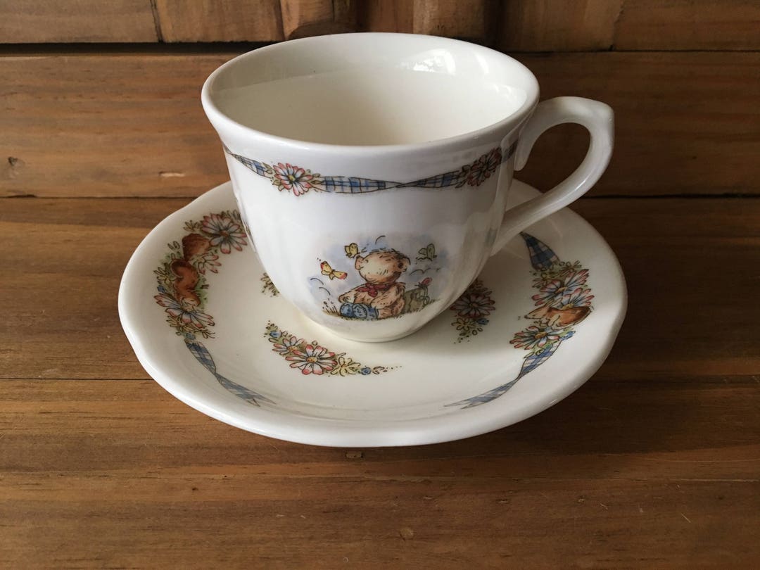 1980s RARE Wedgwood Rambling Ted Pattern Teacup and Saucer Set - Etsy