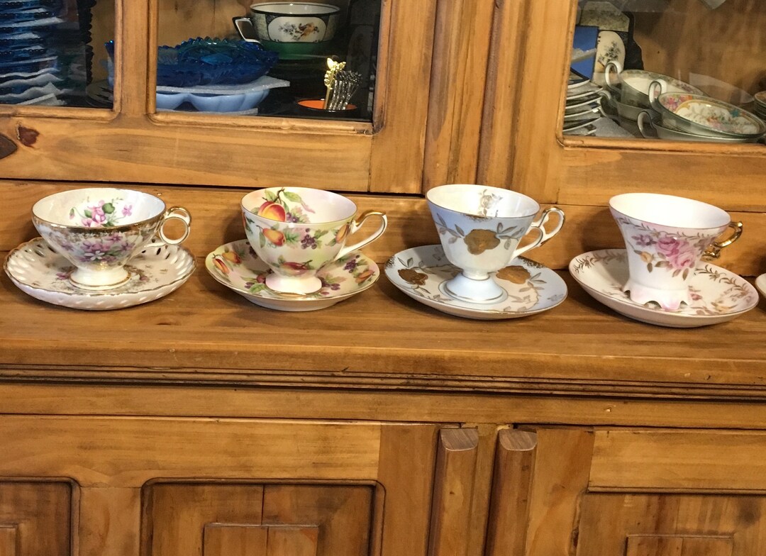 1950s-1960s LEFTON China Assorted Patterns Teacups & Saucers - Etsy