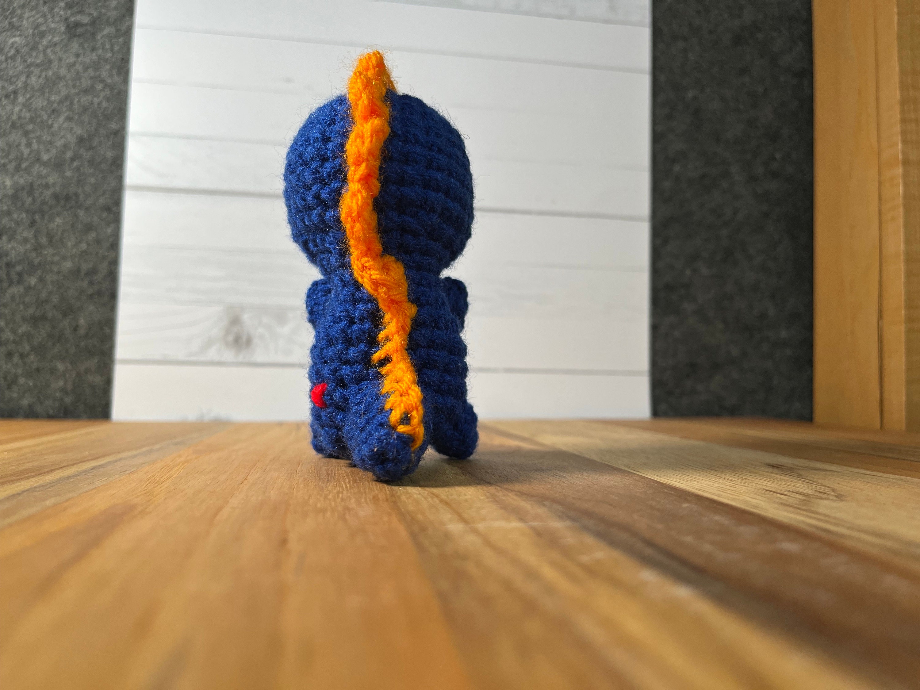 Blue and Orange Emotional Support Dinosaur - Etsy