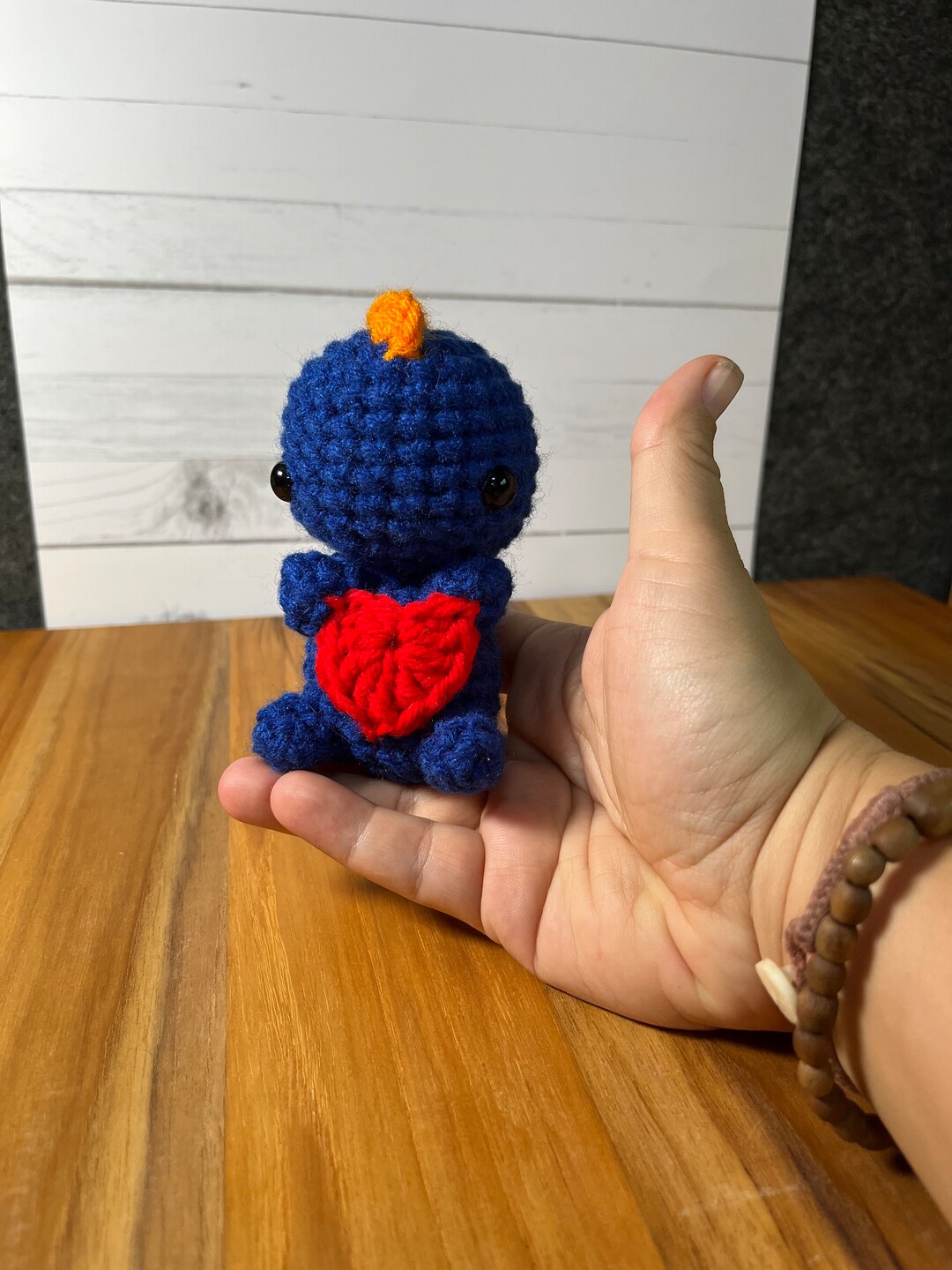 Blue and Orange Emotional Support Dinosaur - Etsy