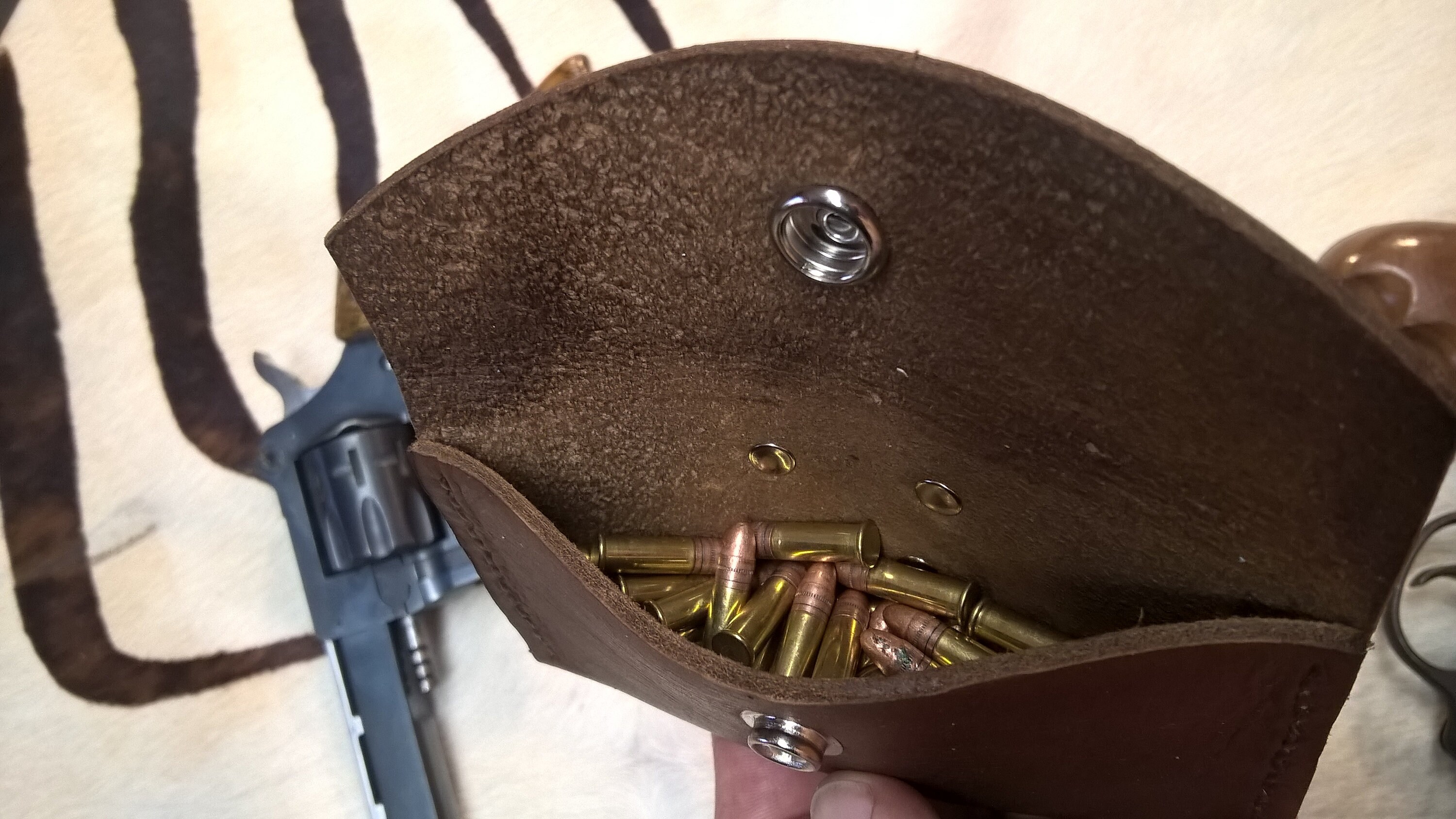Leather Belt Pouch for Rimfire Ammo, Fire Kits, and Bushcraft/survival ...