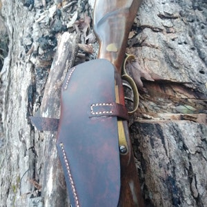 Leather Cow's Knee Lock & Pan Cover Flintlock - Etsy