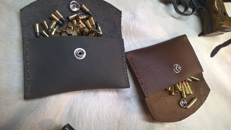 Leather Belt Pouch for Rimfire Ammo, Fire Kits, and Bushcraft/survival ...