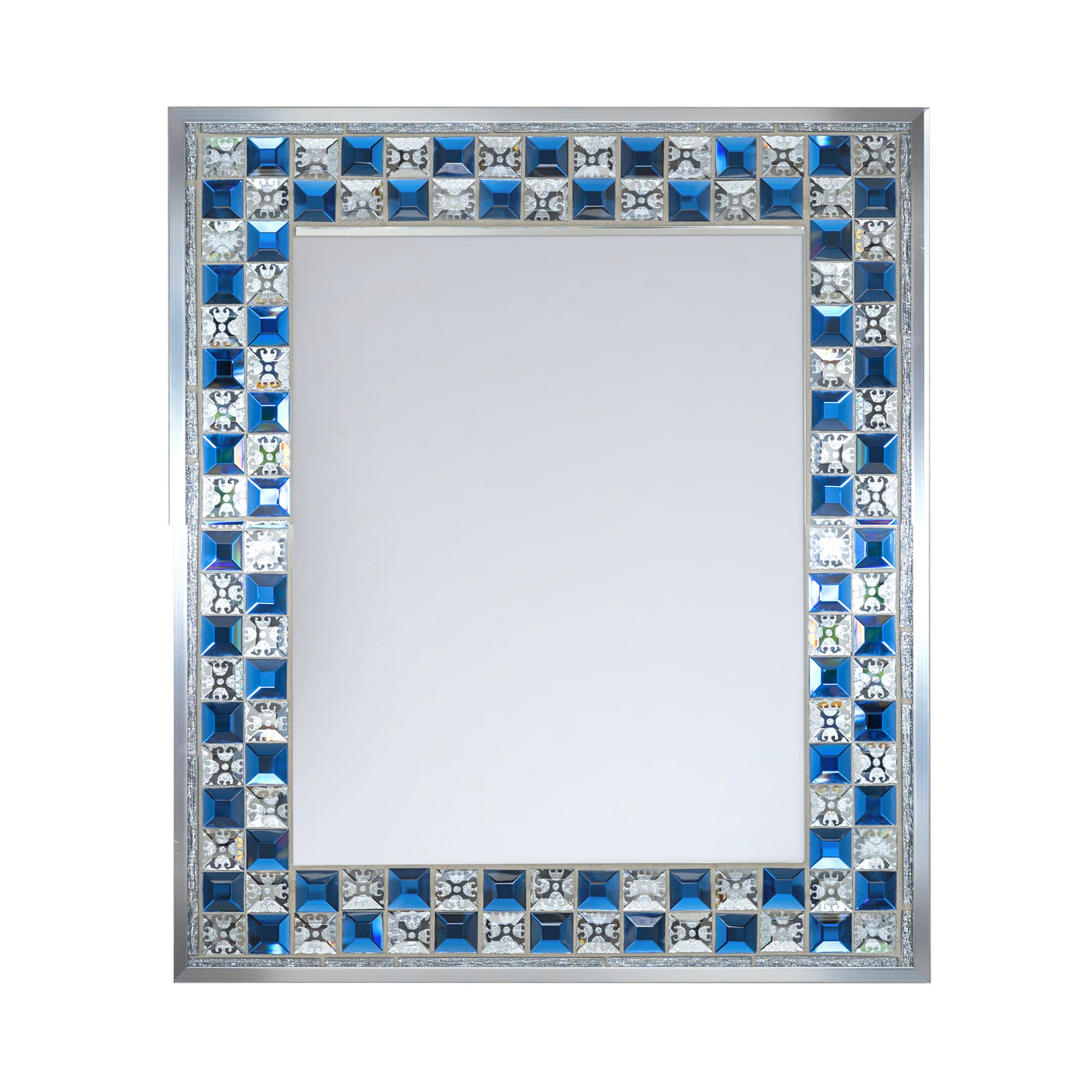 Oceana Blue Mosaic Mirror - Etsy