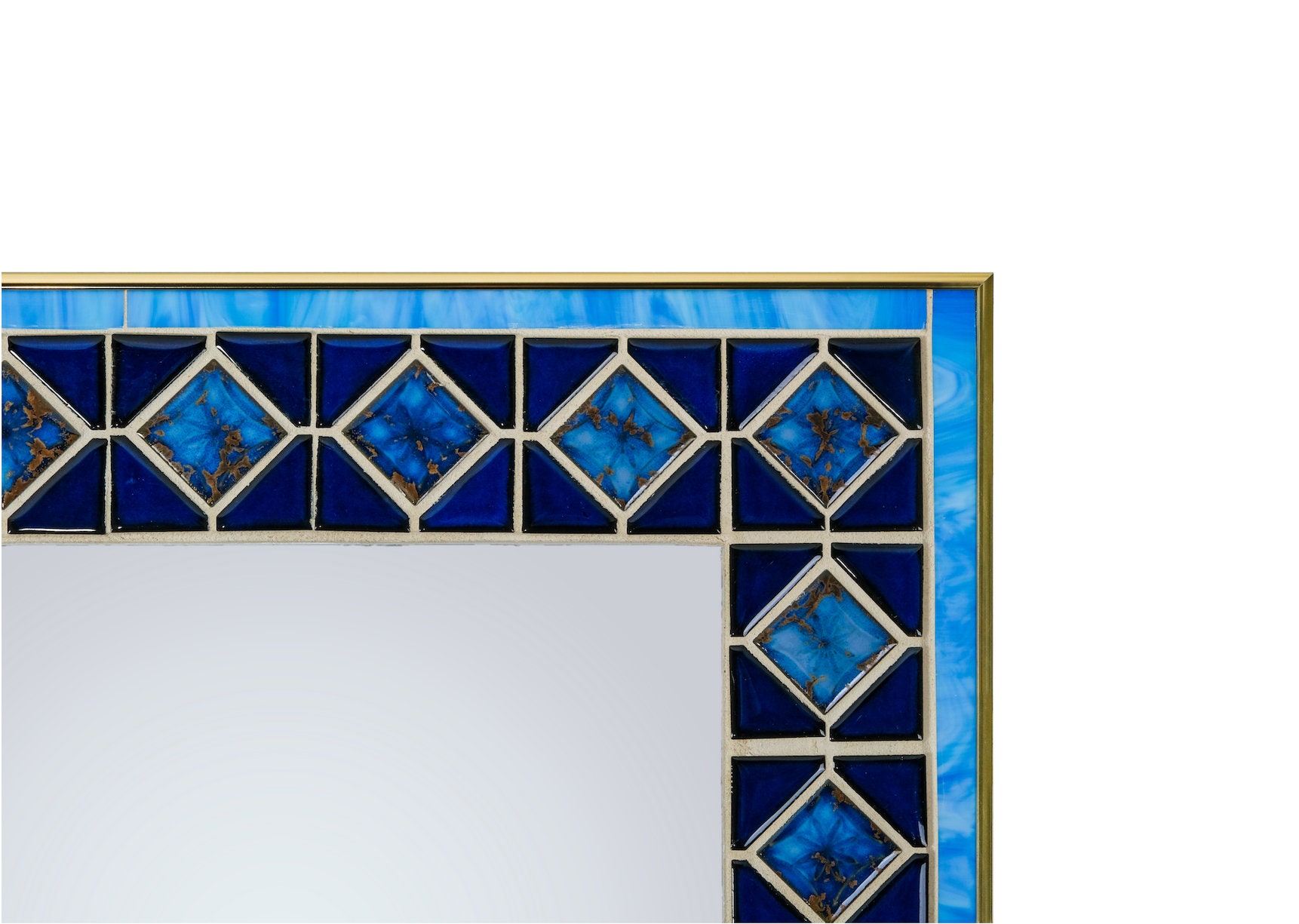 Aloha Terra Blue Mosaic Mirror - Etsy