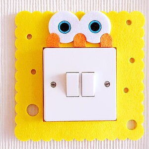 Super Cute 3D Minion Light Switch Wall Stickers, High Quality Felt ...