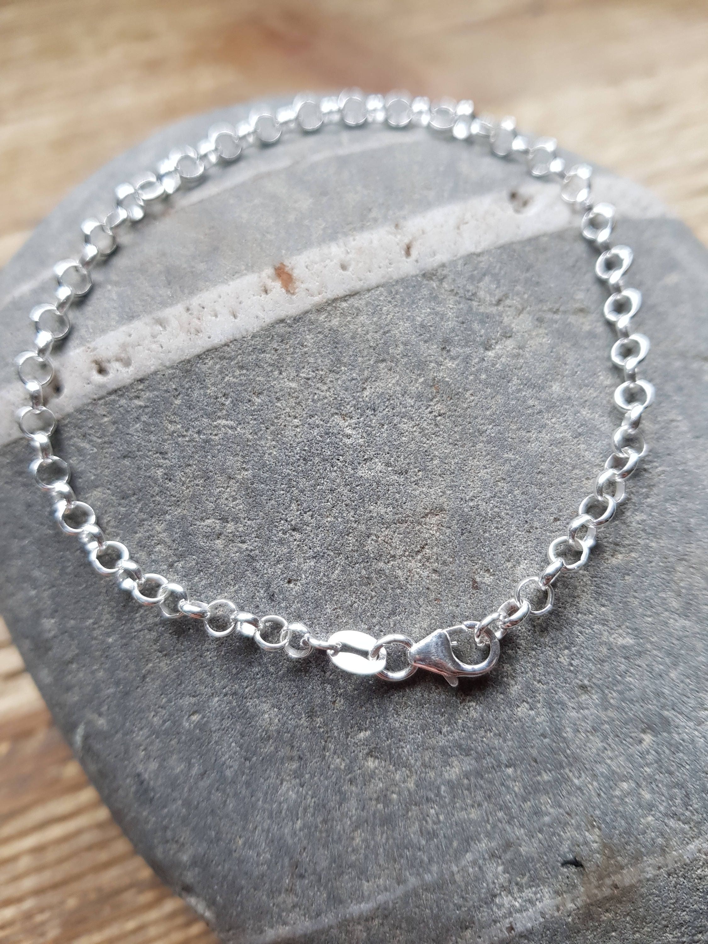 Sterling Silver Charm Bracelet, Silver Bracelet, Bracelet for Charms ...