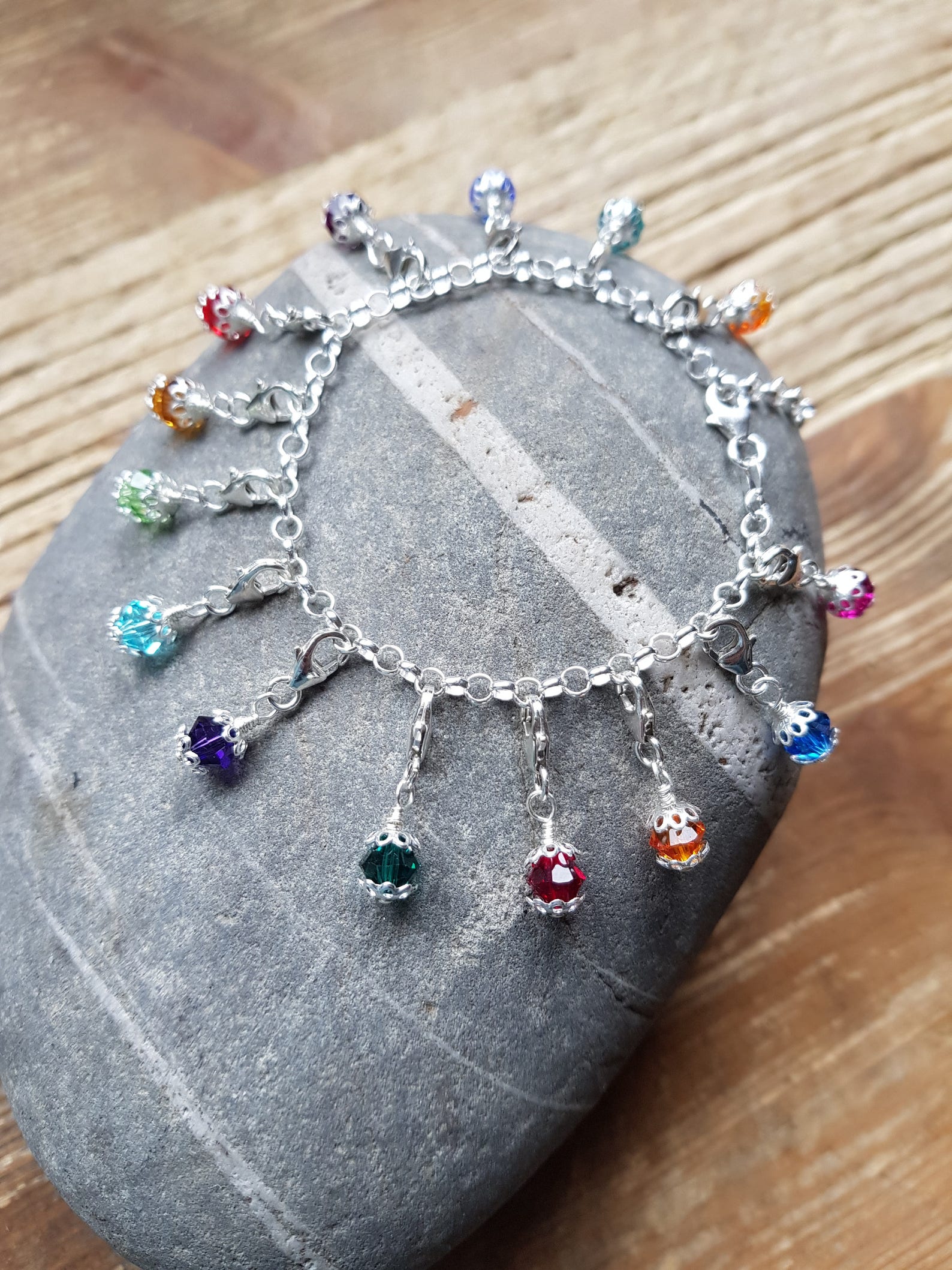 Sterling Silver Charm Bracelet, Silver Bracelet, Bracelet for Charms ...