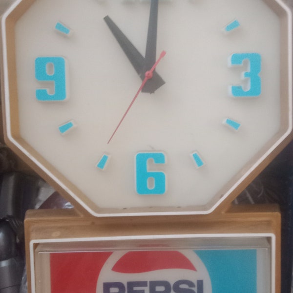 Vintage Pepsi Clock - Etsy