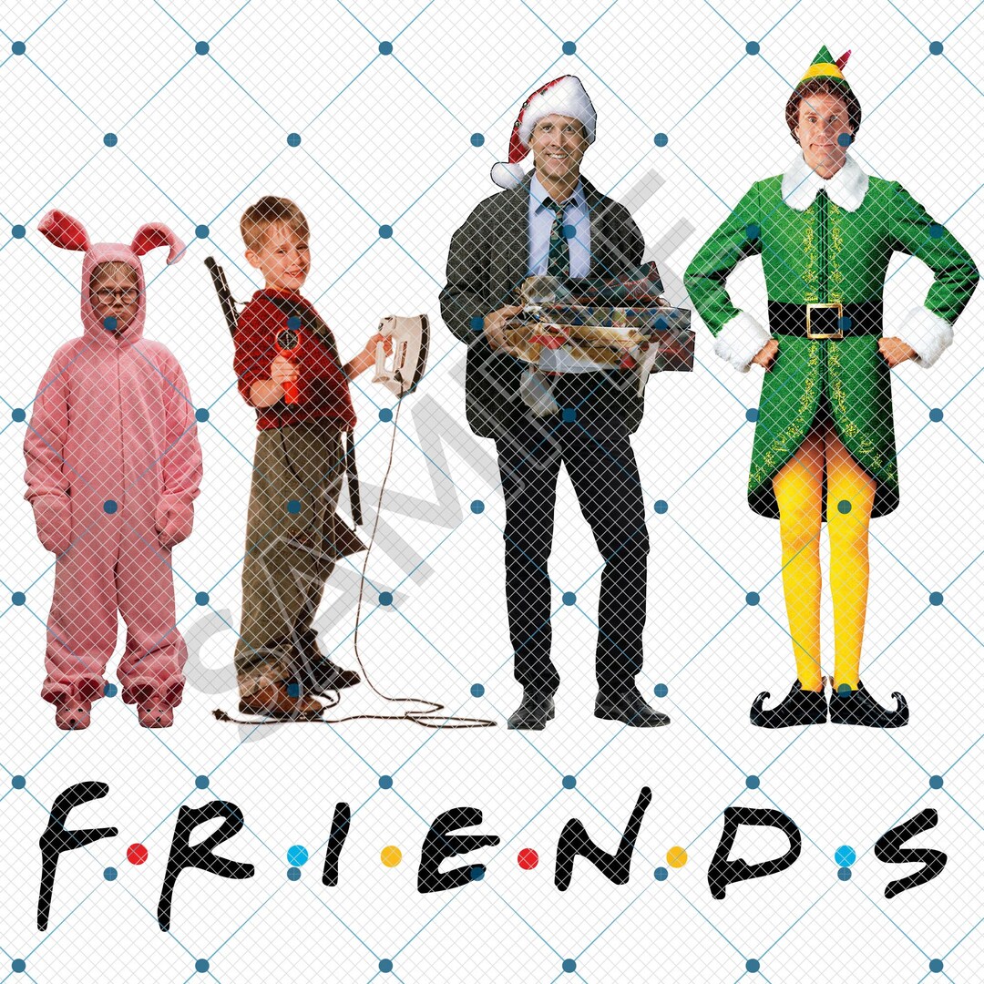 Christmas Movie Friends PNG Christmas Movie Characters PNG - Etsy