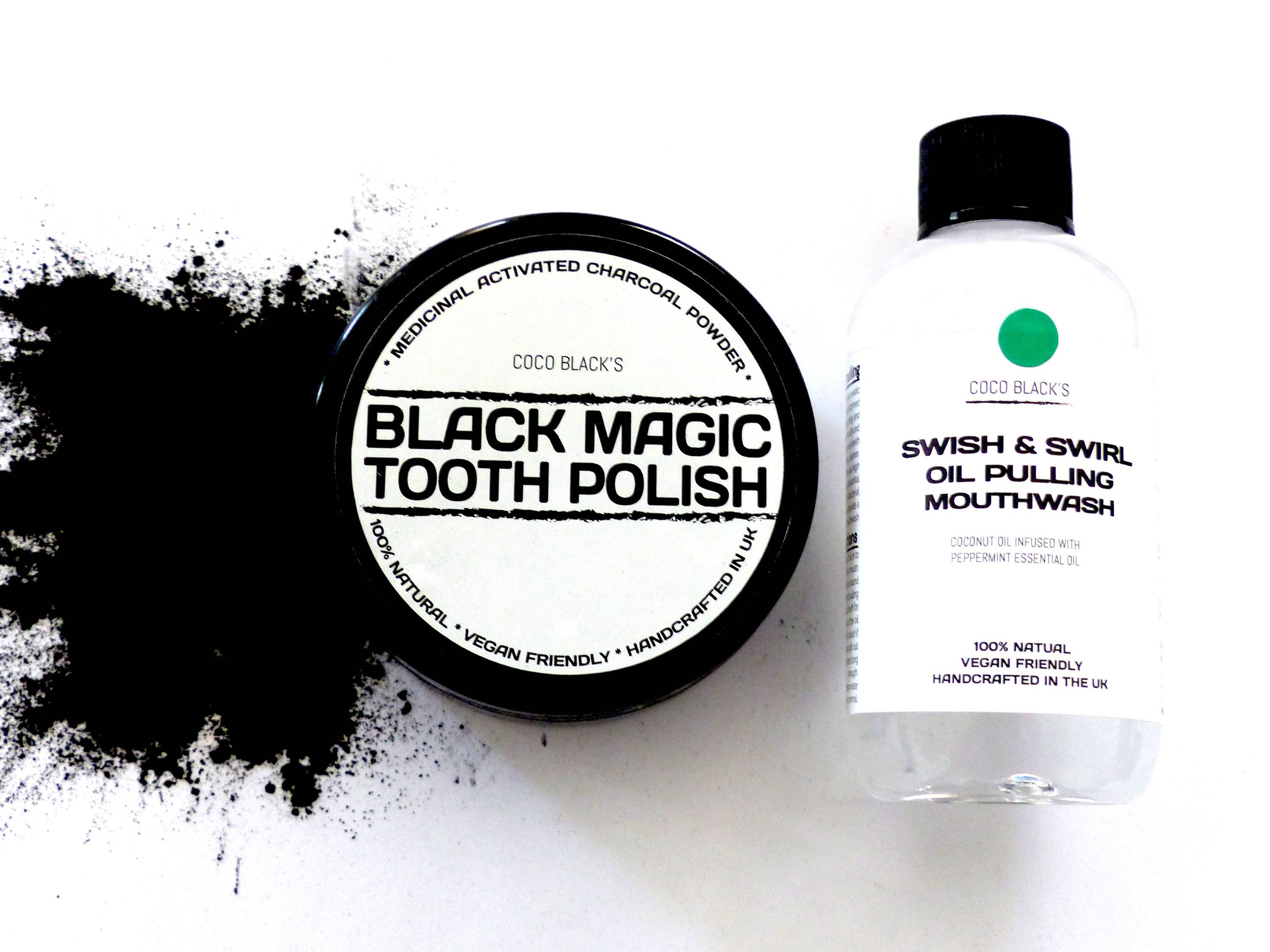 Black Magic Charcoal Powder Tooth Polish 100ml Coconut & - Etsy