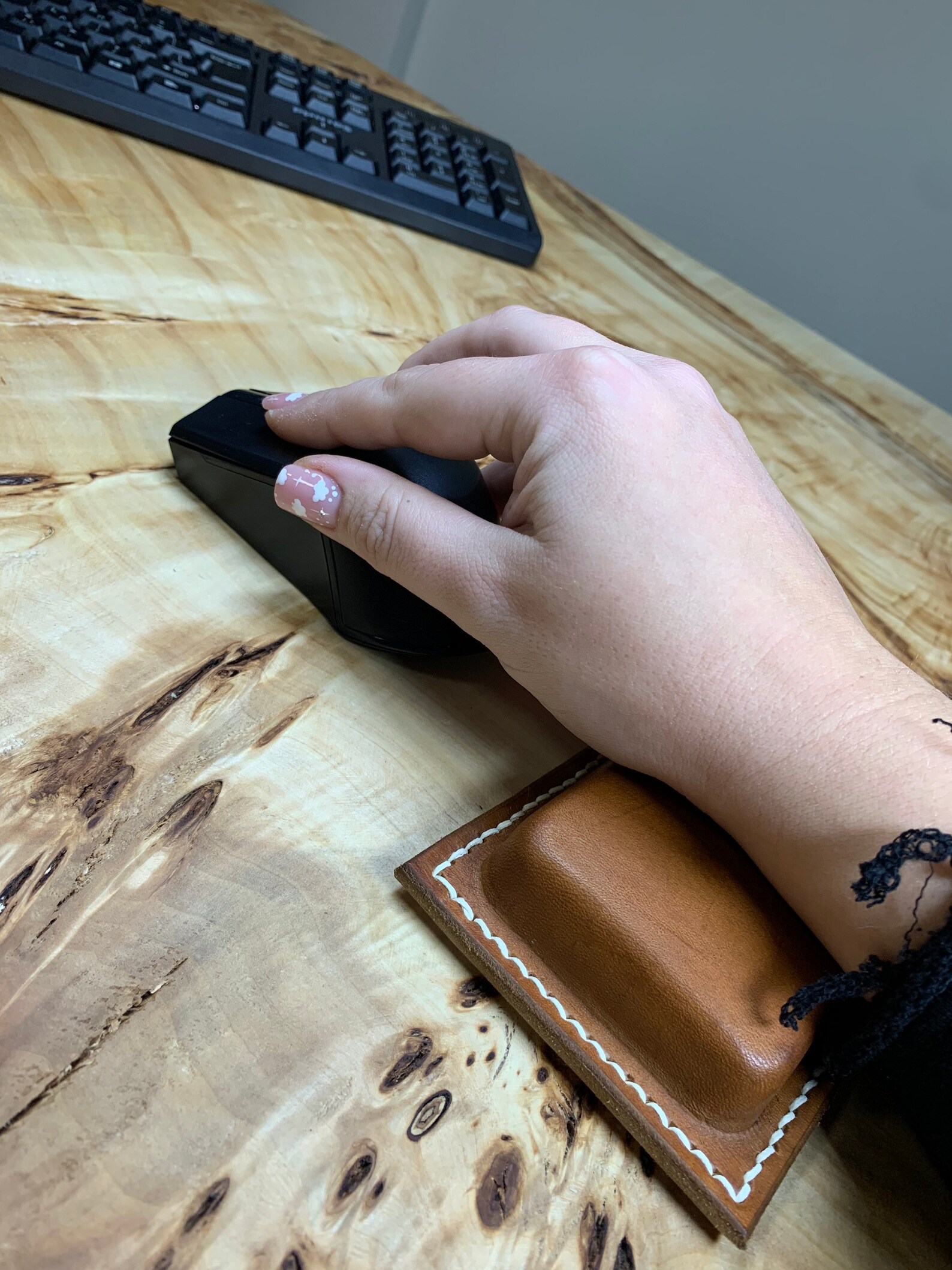 Mouse Wrist Rest Handcrafted Mouse Pad Leather Wrist Rest - Etsy