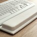 White Leather Keyboard Wrist Rest, Ergonomic Wrist Support, Corporate ...