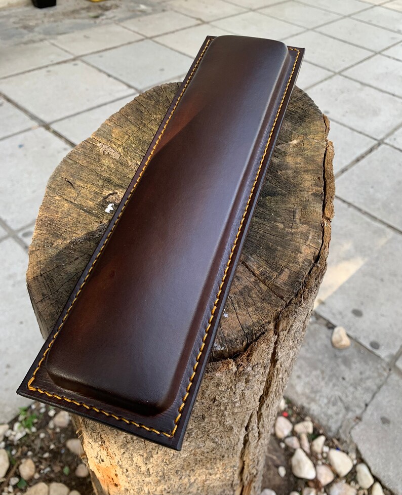 Handmade Leather Ergonomic Wrist Rest Support for Extended - Etsy