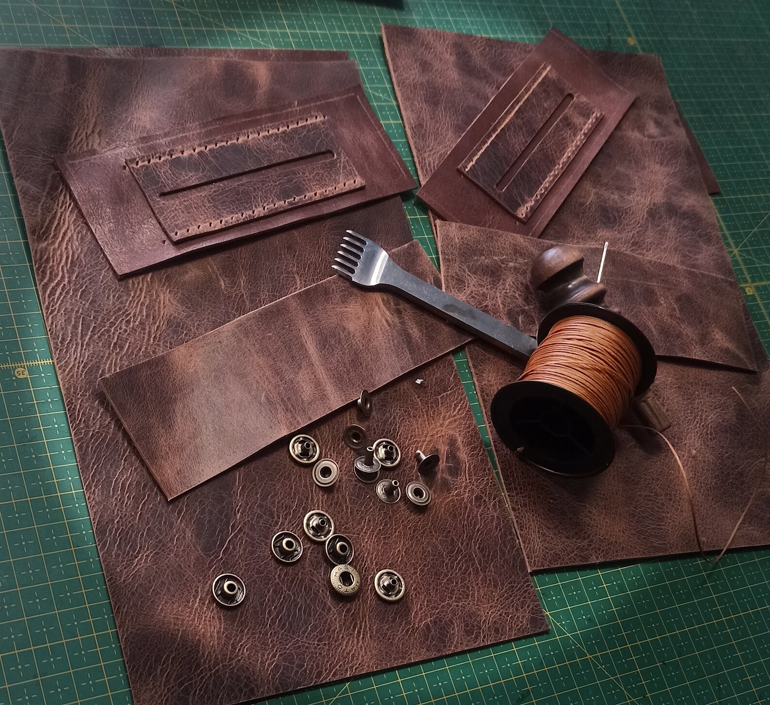 Handmade Brown Leather TOBACCO POUCH Snuff Bag Rolling - Etsy