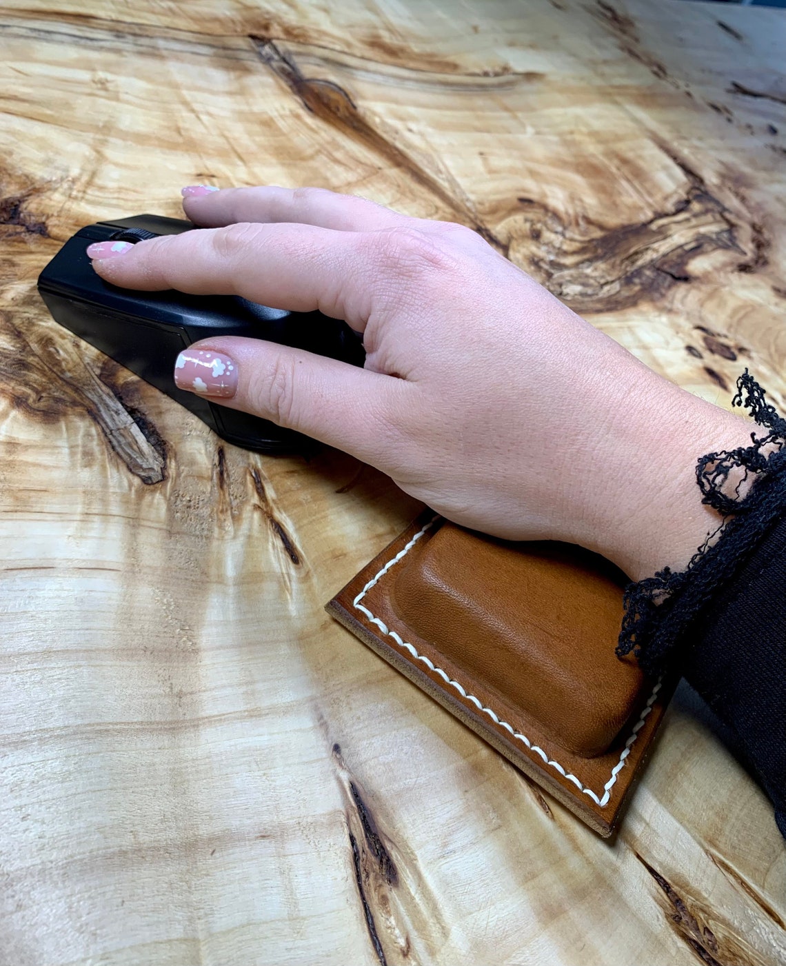 Mouse Wrist Rest Handcrafted Mouse Pad Leather Wrist Rest - Etsy