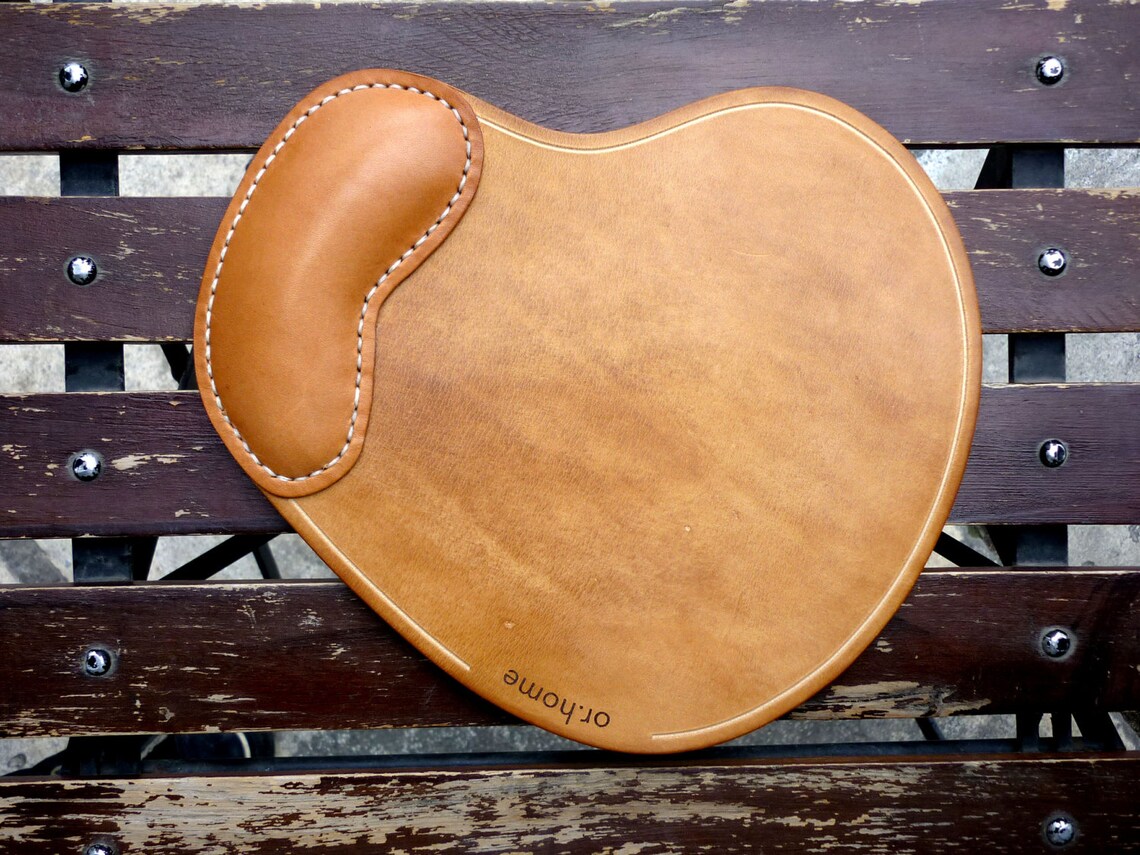 Leather Mouse Pad Ergonomic Mousepad With Wrist Rest Support - Etsy