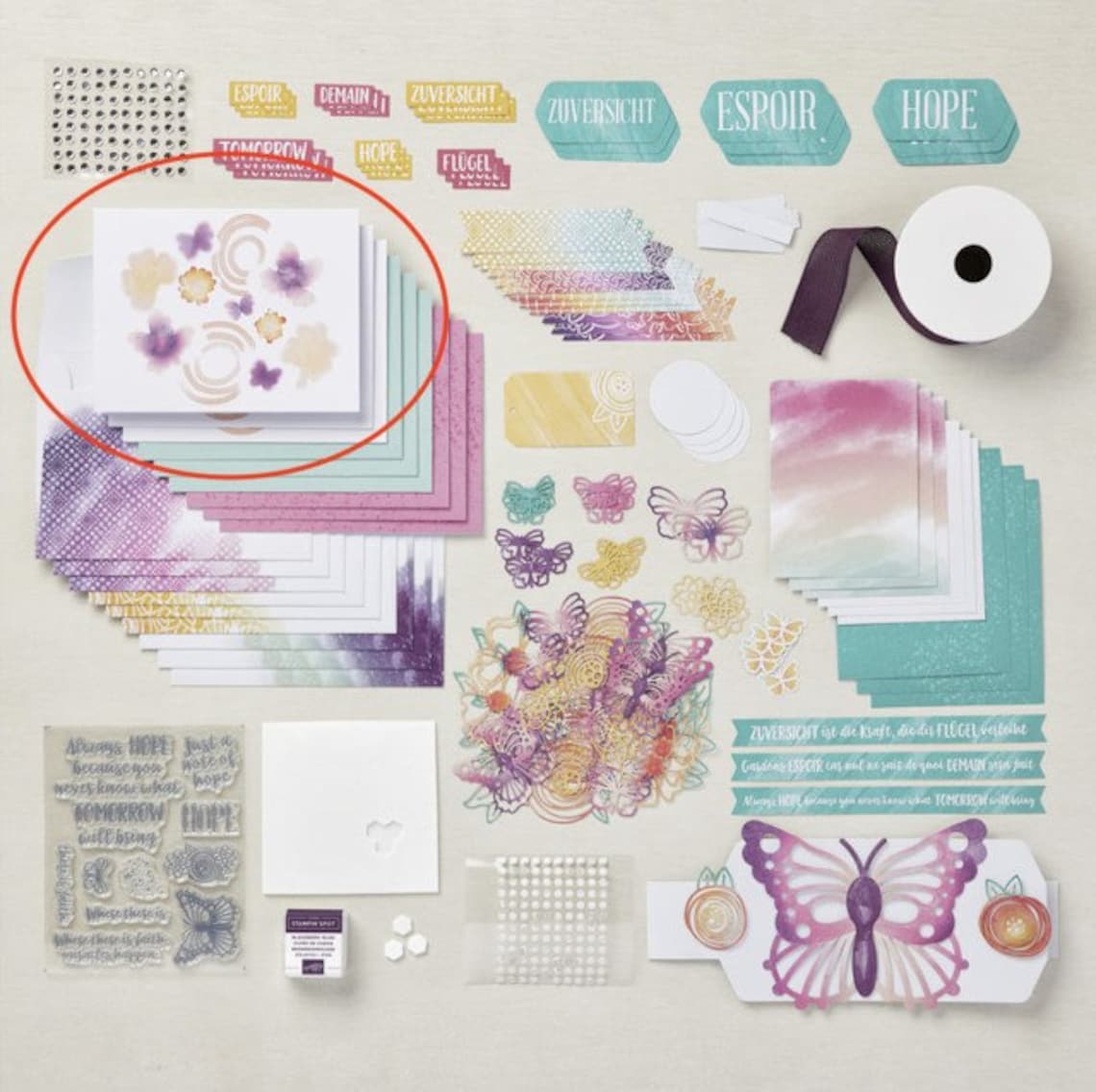 Paper Pumpkin Kit Aug 2021 HOPE BOX Kit Hope Courage Tomorrow | Etsy