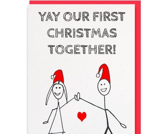 First Christmas Together Card - Etsy