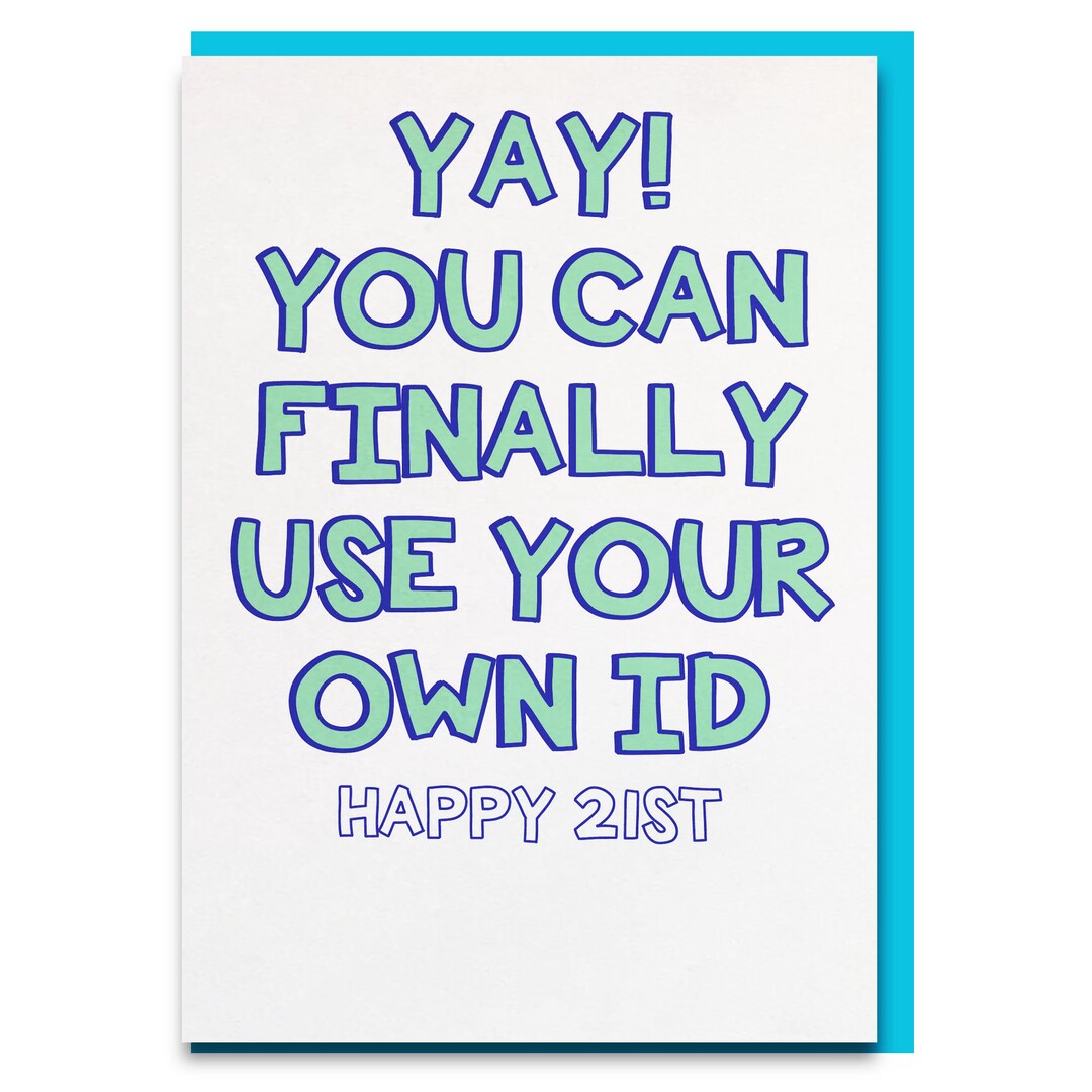 21st Birthday Card For Brother 21st Birthday Card Nephew Etsy