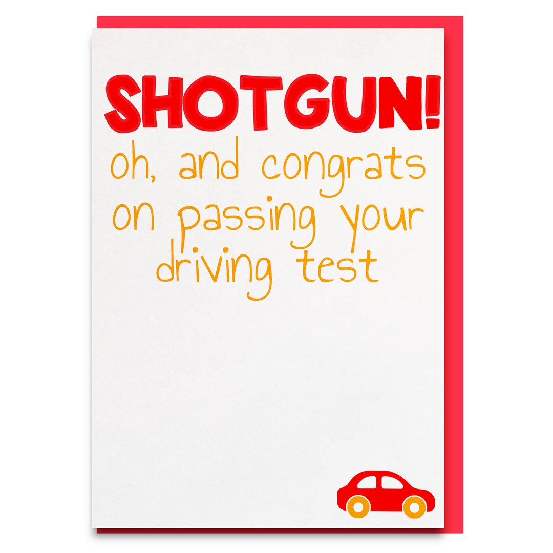 Passed Driving Test Card, Passed Your Driving Test Card ...