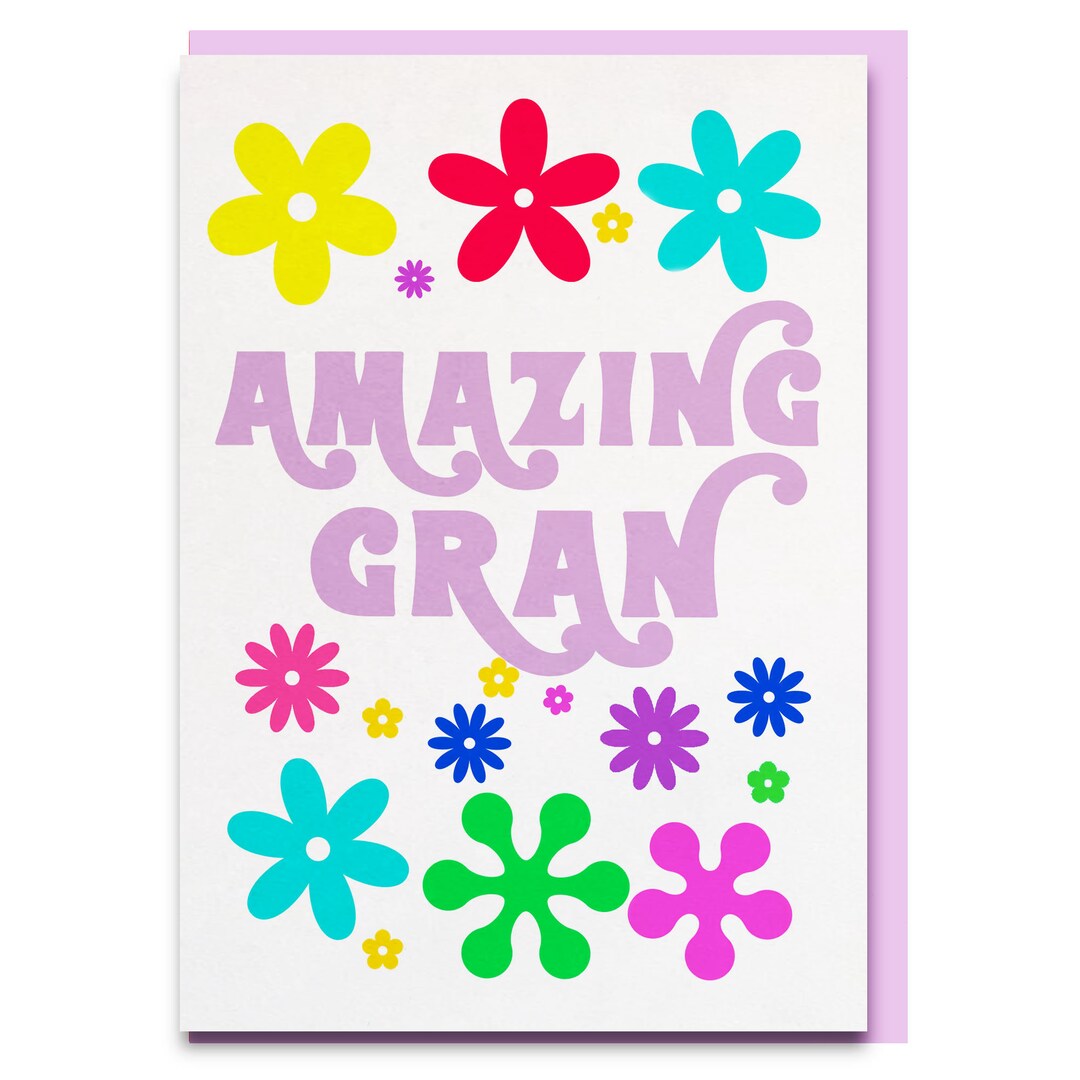 Gran Mothers Day Card, Mothers Day Card for Gran, Gran Mothers Day Gift ...