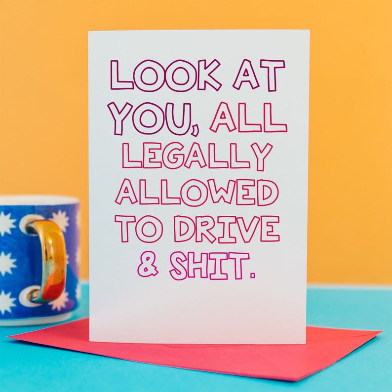 Passed Driving Test Card Passed Your Driving Test Card - Etsy UK