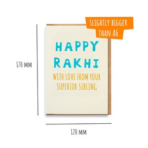 Funny Rakhi Card Funny Raksha Bandhan Card Rakhi Gift | Etsy