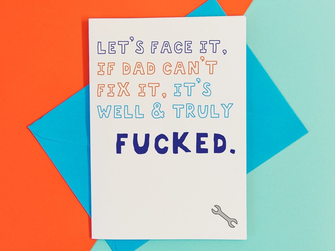 Rude Fathers Day Card, Funny Fathers Day Cards, Funny Fathers Day Gifts ...