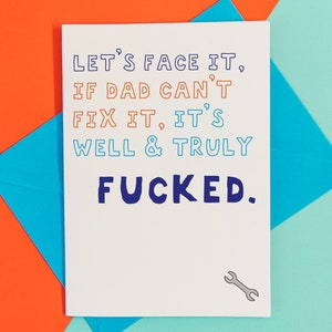 Rude Fathers Day Card, Funny Fathers Day Cards, Funny Fathers Day Gifts ...