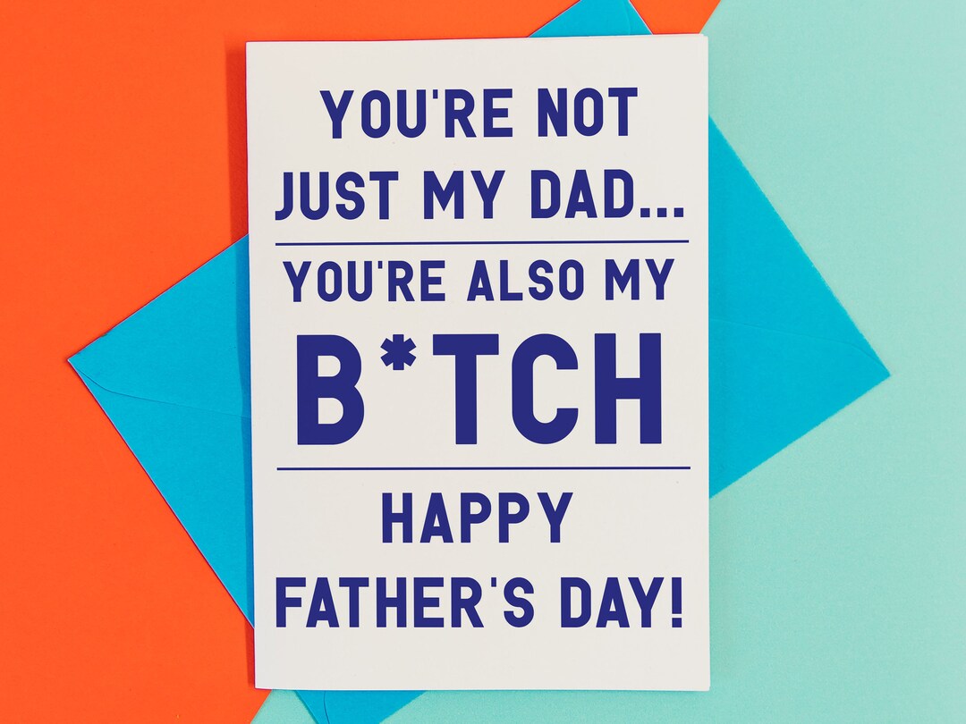Rude Father's Day Card, Fathers Day Gift, Cheeky Father's Day Card From ...