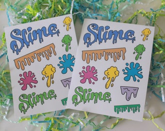 Slime stickers | Etsy