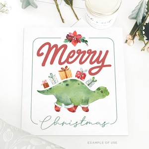 Dinos Christmas. Little Animals Watercolor Clip Art, New Year ...