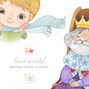 The Little Prince Pt.2. Watercolor Hand-painted Clipart, Party ...