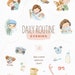 Daily Routine. Evening. Watercolor Hand-painted Clipart, Reading ...