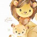 Lions Family. Watercolor Little Animal Clipart Cubs Mother - Etsy