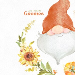 Autumn Gnomes. Watercolor Fall Clipart, Halloween, Thanksgiving ...