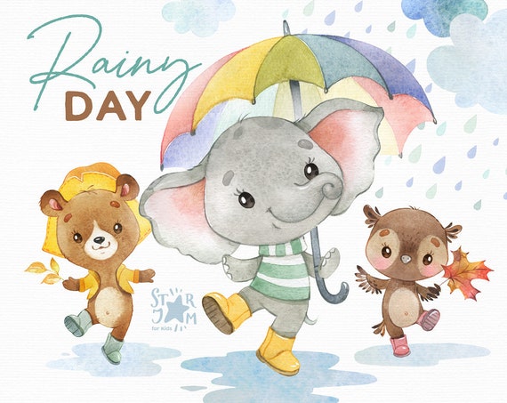 Cute Animals In The Rain