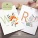 ABC Verbs. Watercolor Clipart, Alphabet, Animals, Letters, a to Z ...