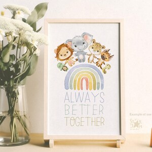 Savanna Pt.1 Cute Animals. Watercolor Clipart, African, Elephant ...