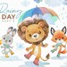 ABC Animals. Watercolor Clipart, Alphabet, Letters, a to Z Card, Abc ...