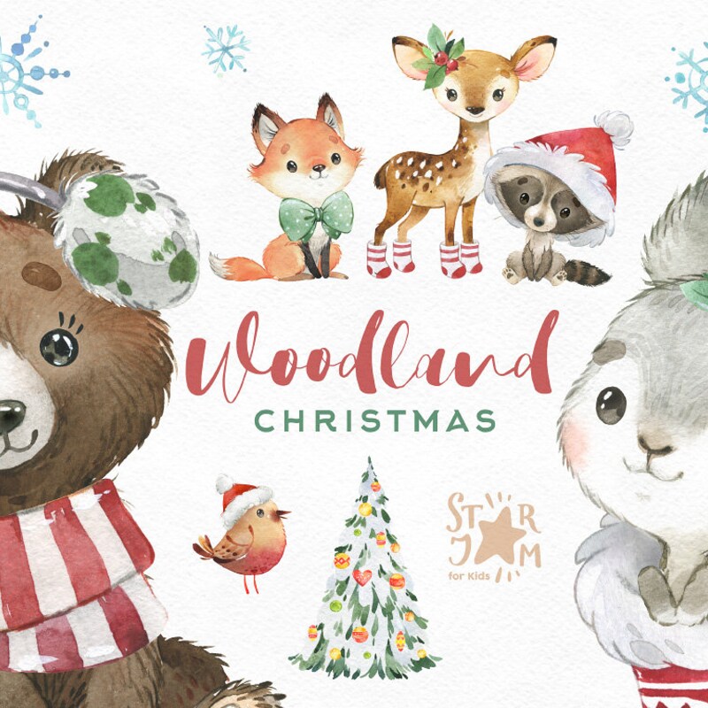 Woodland Christmas - Etsy