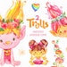Trolls 2. Watercolor Clip Art, Cute Characters, Poppy, Dolls, Happy ...