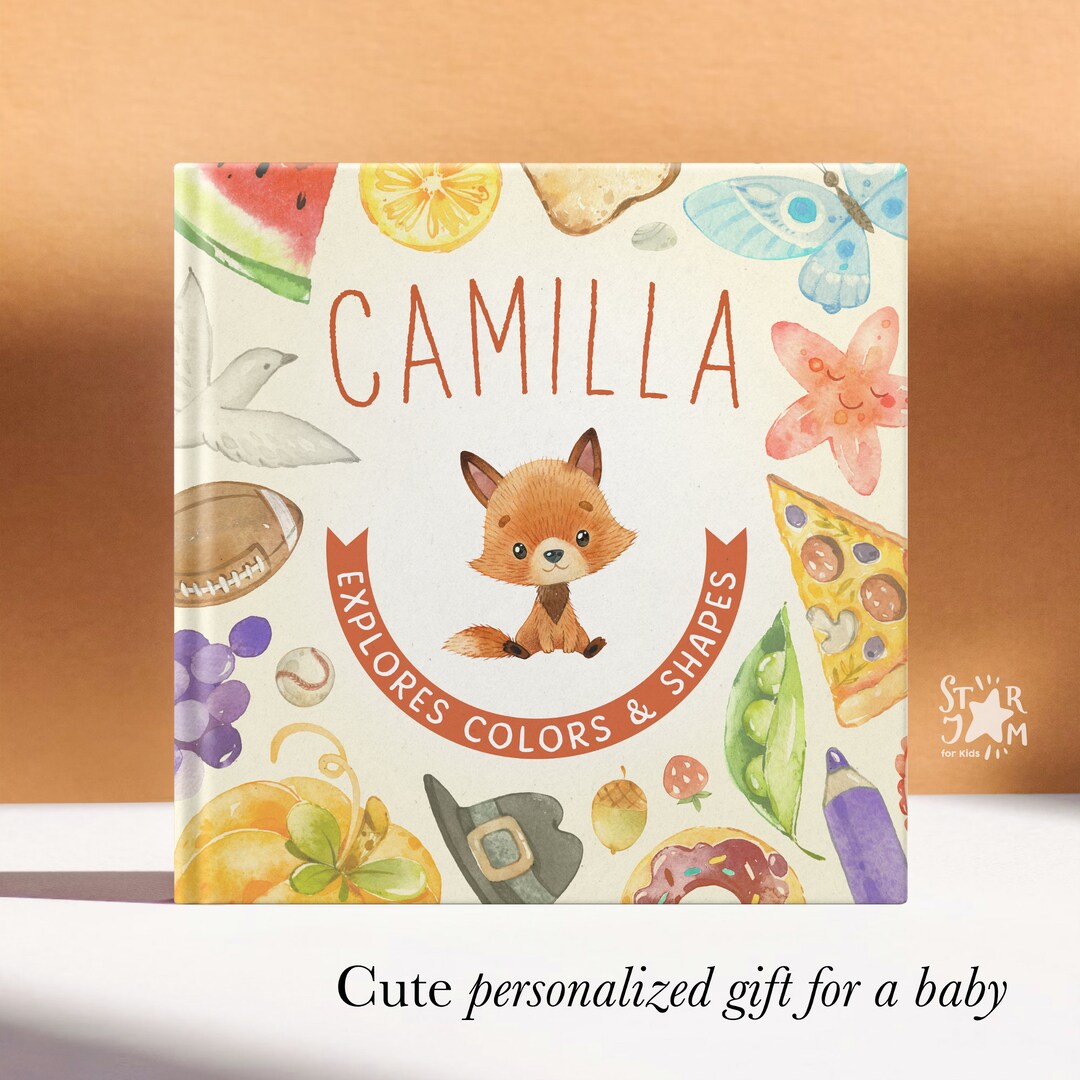 Personalized Baby's First Book - Colors & Shapes, Newborn Baby Present ...