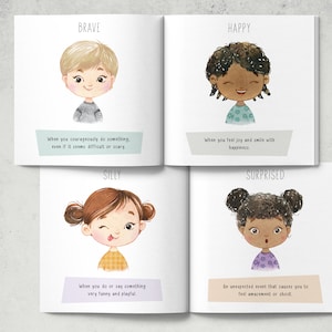 Personalised Book of Feelings. Gift for Baby, Educational Book ...