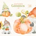 Autumn Gnomes 2. Watercolor Fall Clipart, Halloween, Thanksgiving ...