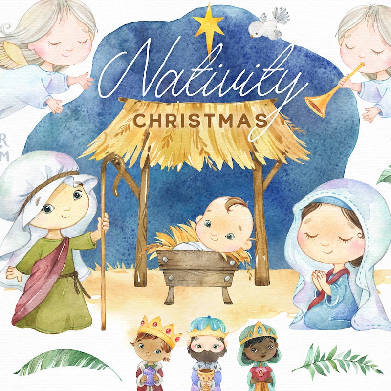 Nativity Clip Art - Etsy